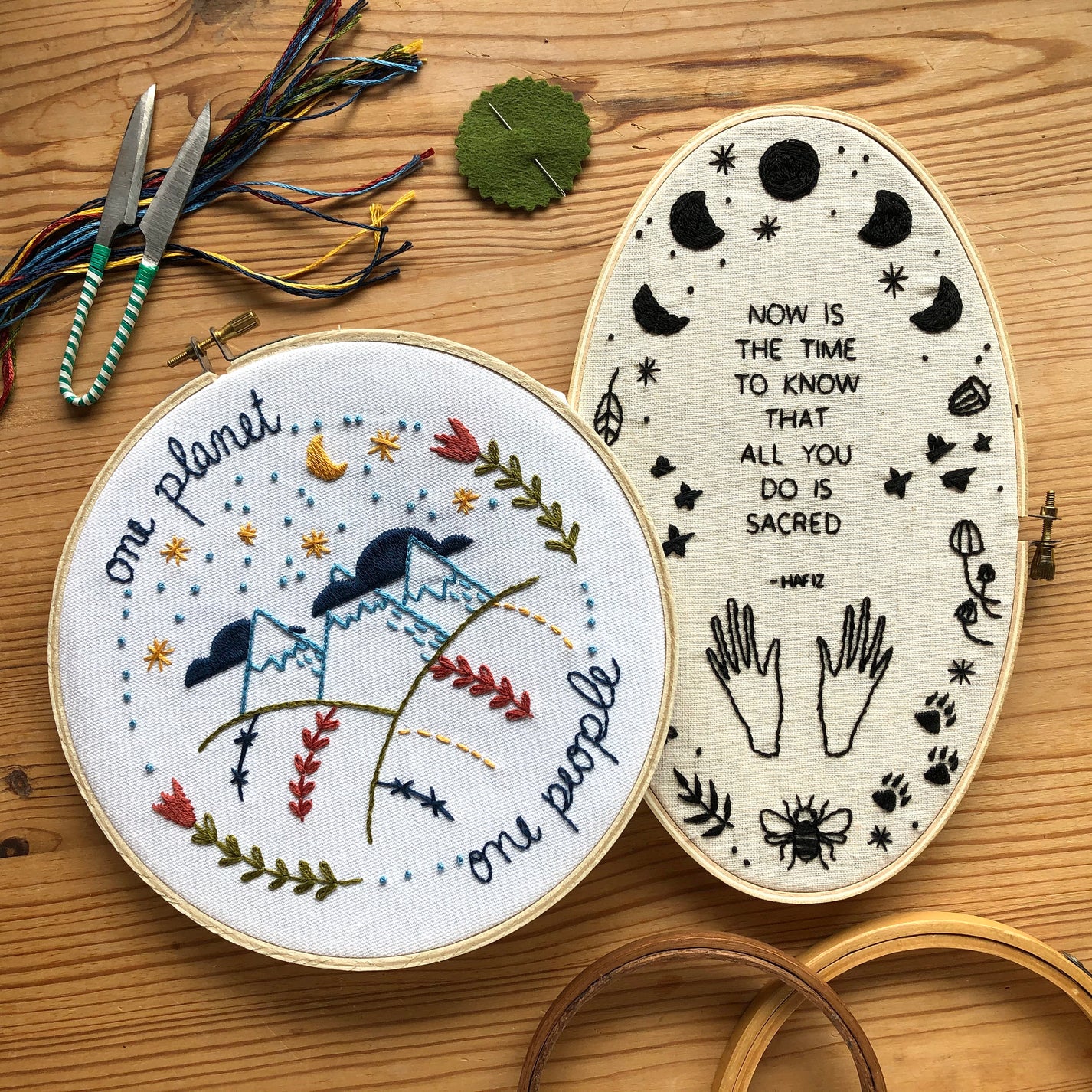 Hafiz embroidery kit – budgiegoods